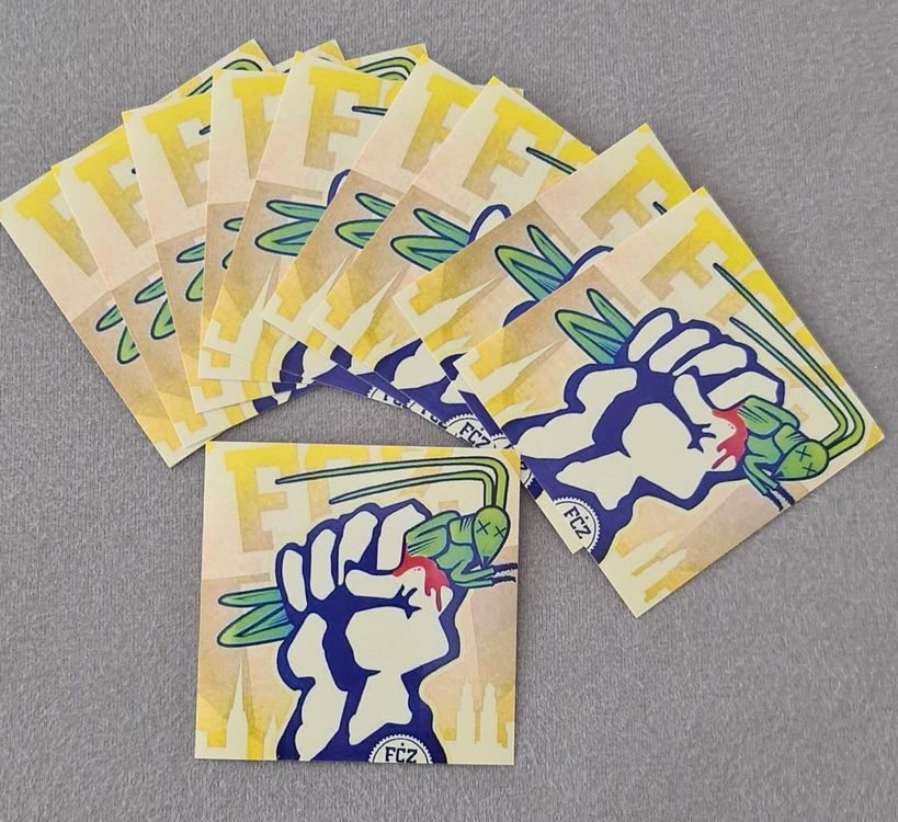 10 Stk FCZ FC ZÜRICH Sticker/aufkleber (Neu (gemäss Beschreibung)) in ...