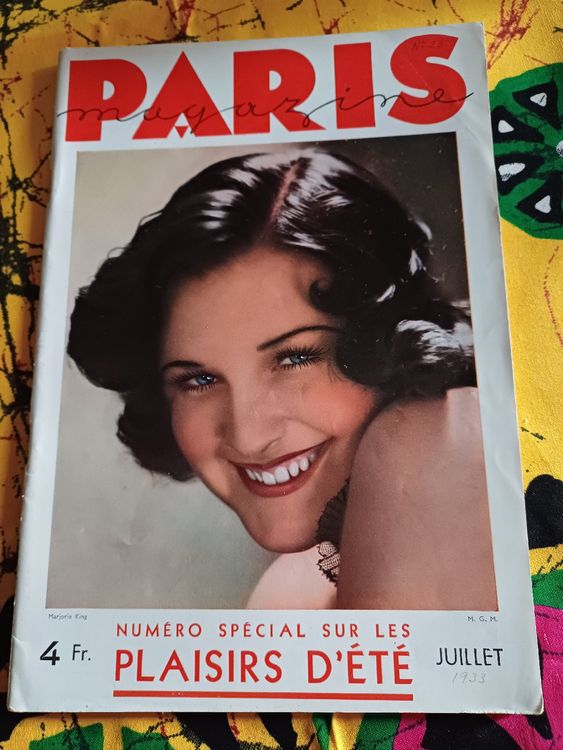 "Paris magazine" Juillet 1933 Plaisirs d'été | Kaufen auf Ricardo