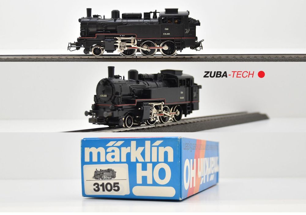 Märklin 3105 Dampflok Rh 674 ÖBB H0 WS Analog mit OVP (Neu (gemäss ...