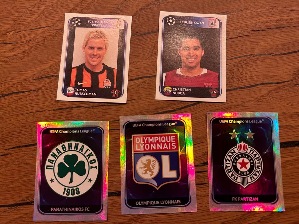 Panini UEFA Champions League 2010-2011 Sticker / Bilder (Neu (gemäss ...