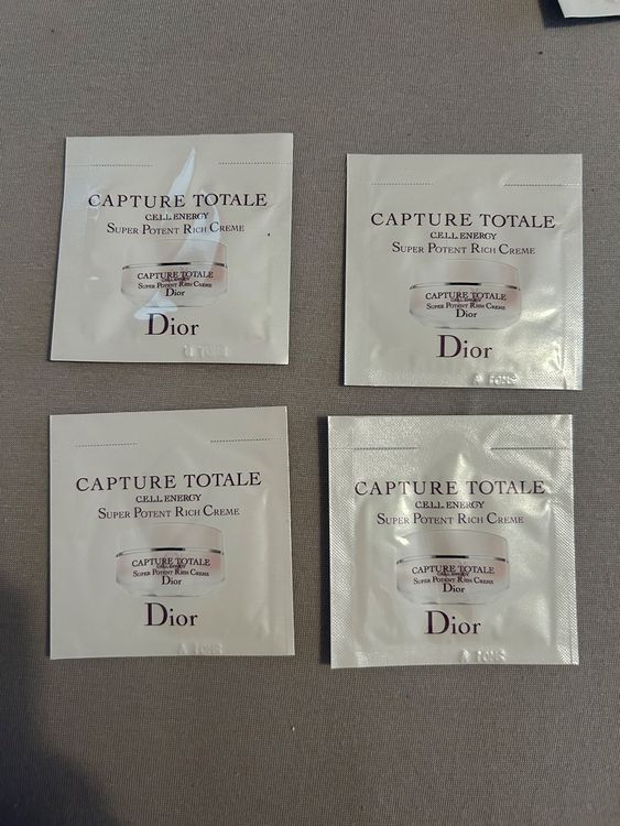 Dior Capture totale super potent Rich cream 4x samples NEW | Kaufen auf Ricardo