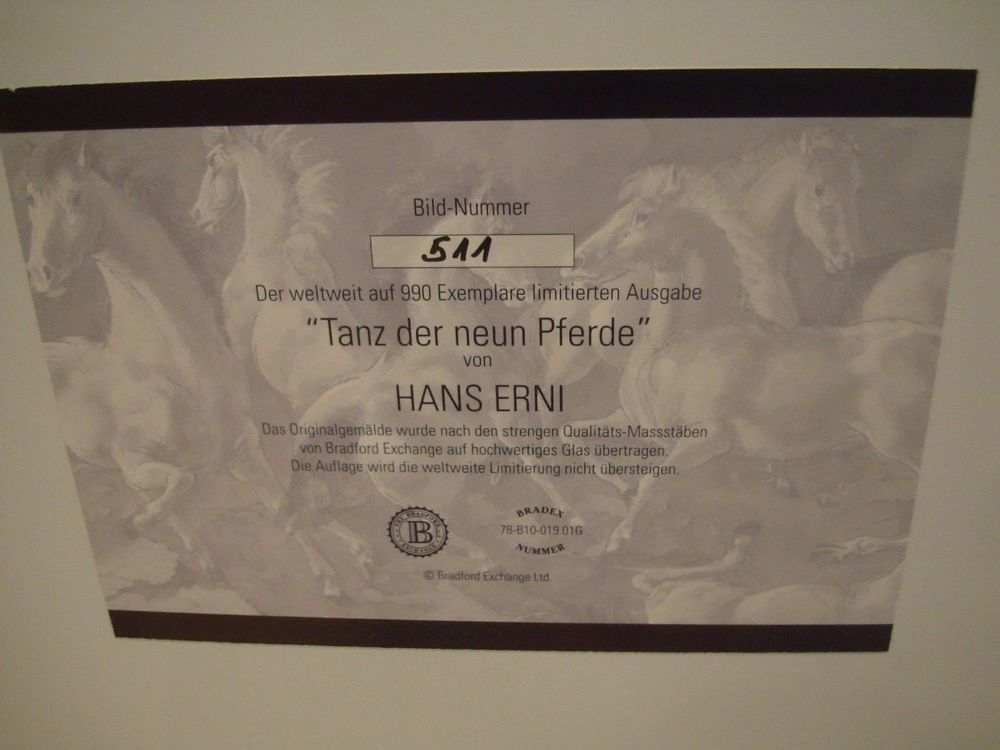 Hans Erni - Tanz der neun Pferde (Gebraucht) in Neuenegg für CHF 58.5 – nur Abholung auf Ricardo ...