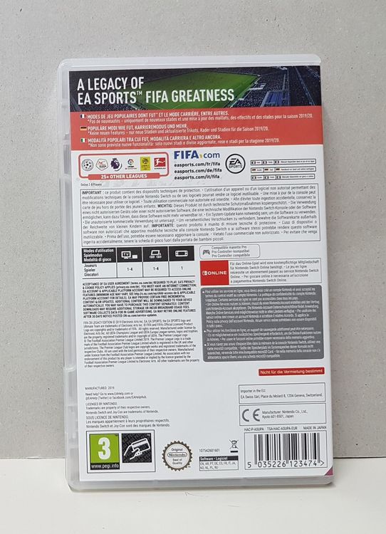 FIFA 20 Legacy Edition Switch (Gebraucht) in Schüpfheim für CHF 10.8 ...