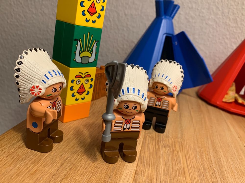reichhaltiges Lego Duplo Indianer Set mit Tieren und Figuren (Gebraucht ...