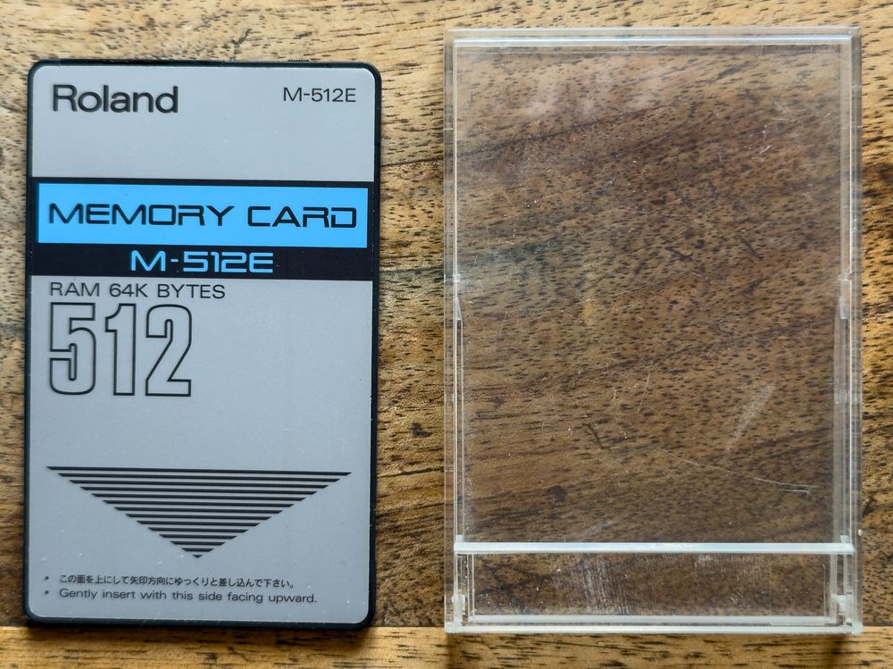 Roland Memory Card M-512E (RAM 64K BYTES) | Kaufen auf Ricardo