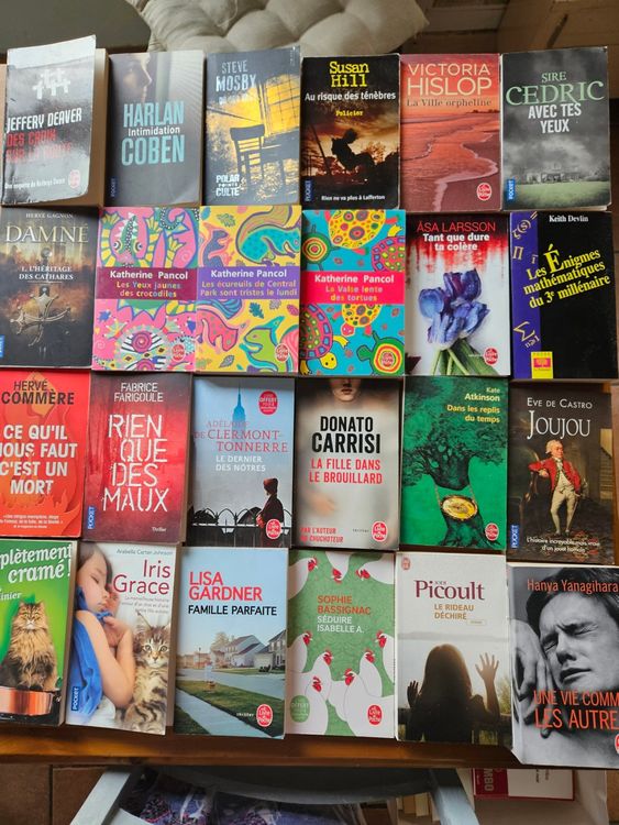 38 Romans poche et Gd format policiers romans divers (Gebraucht) in ...