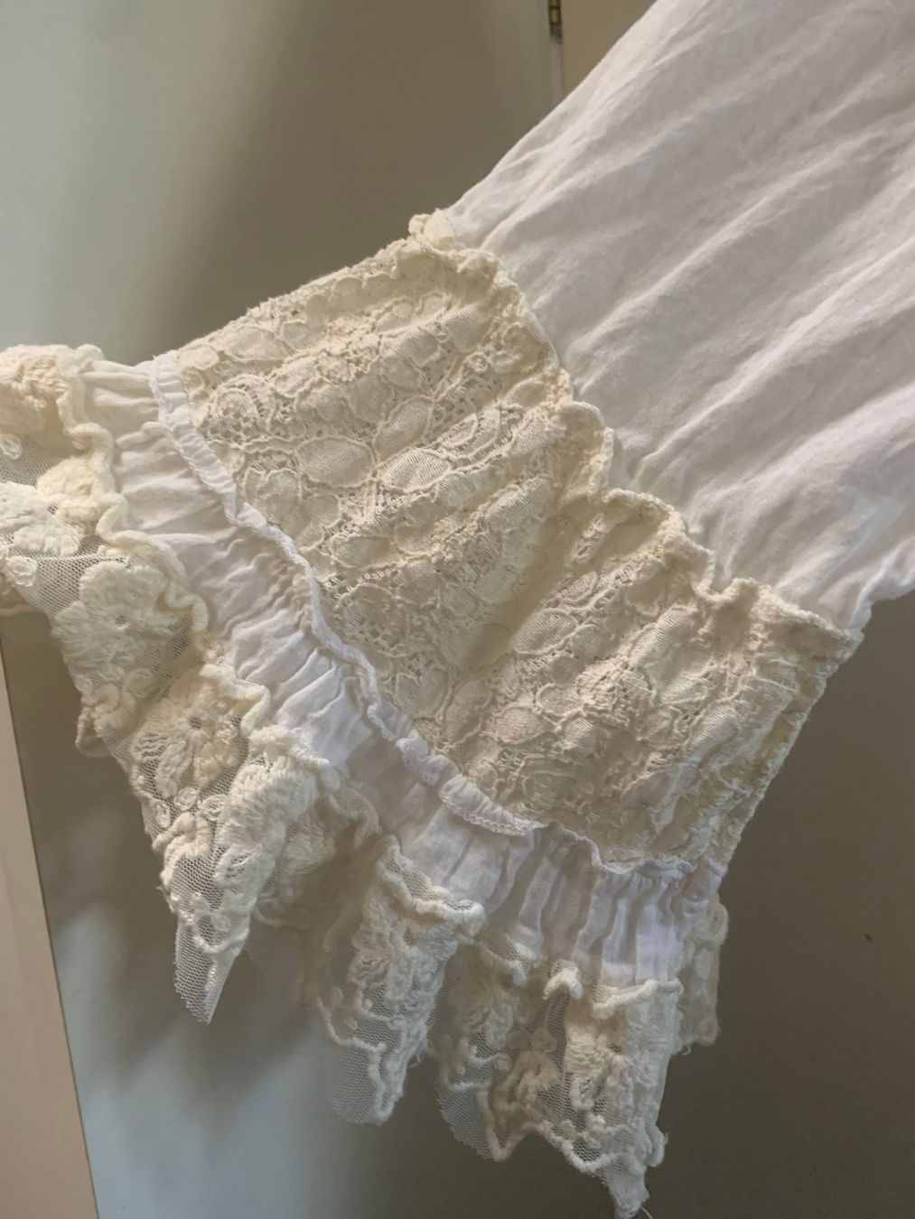 Jot Tunika Bluse weiss/creme, Spitze, Boho-Ibiza-Sommer-Look (Gebraucht ...
