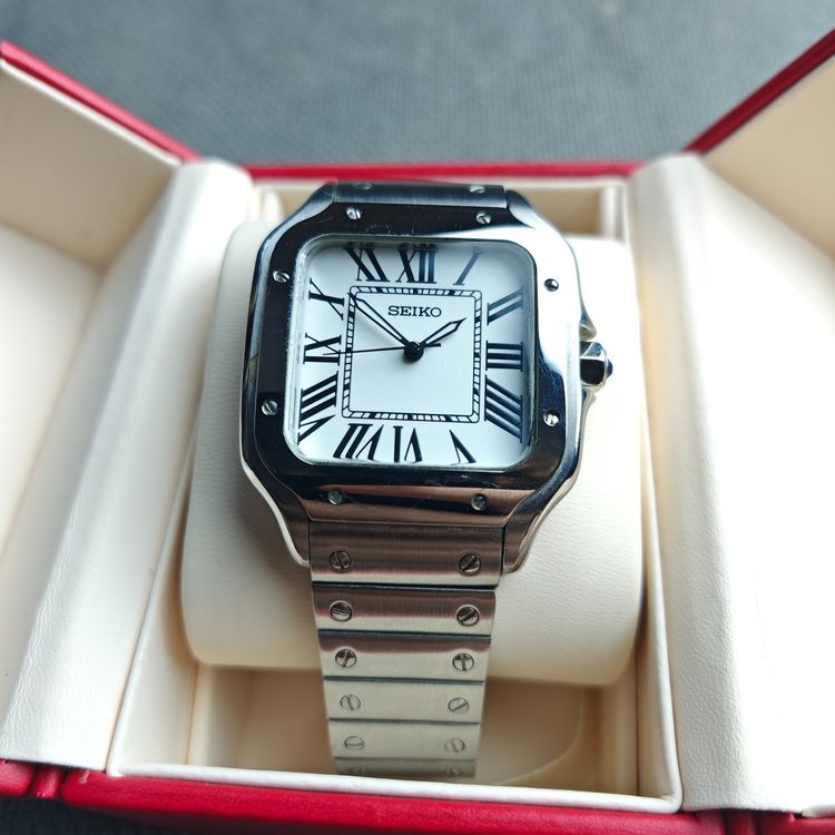 Seiko Mod - "Santos" by Cartier - Uhr Automatik - Ab CHF 1 (Gebraucht ...