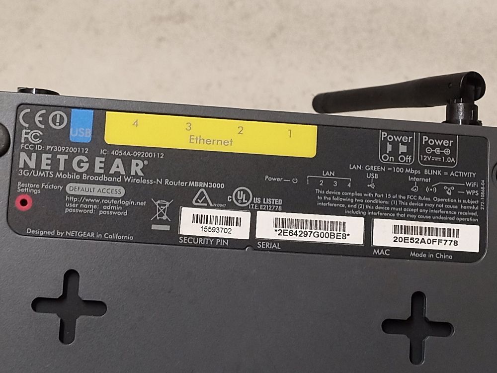 Netgear MBRN3000 3G/UMTS Router - Ideal fürs Homeoffice! (Gebraucht) in ...