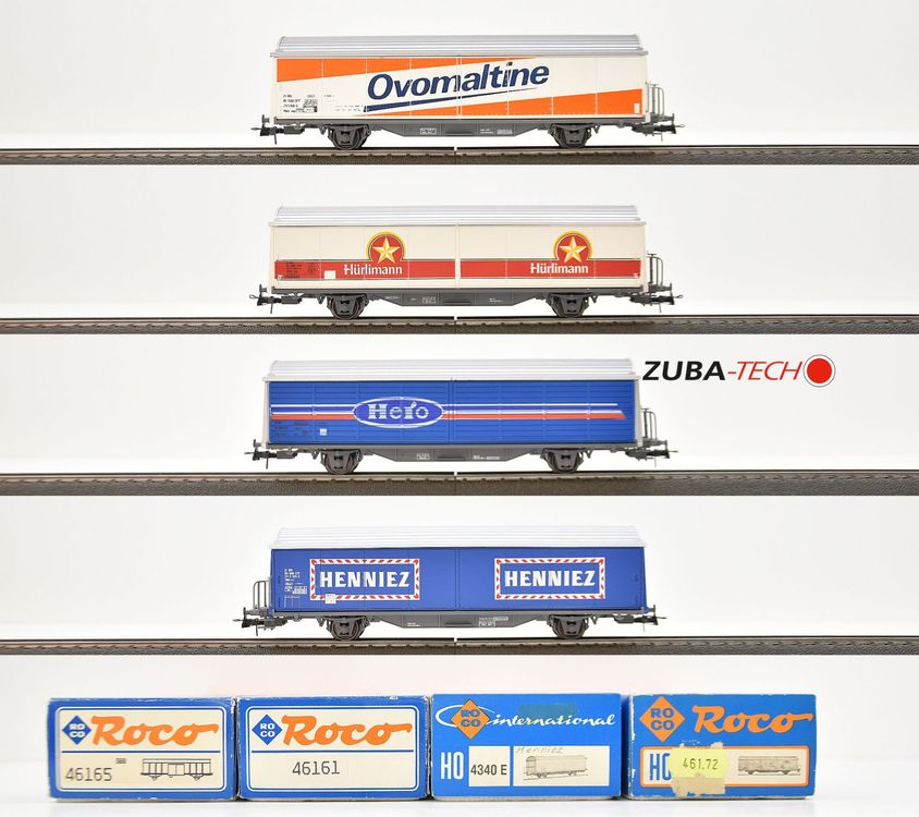 Roco 4x Schiebewandwagen der SBB H0 GS mit OVP (Neu (gemäss Beschreibung)) in St. Gallen für CHF ...