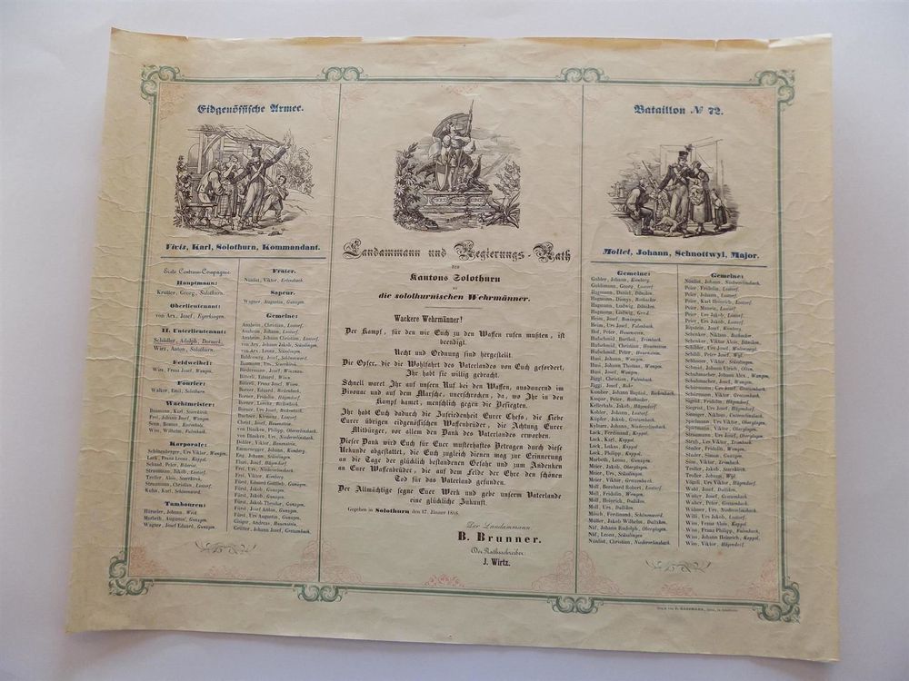 Solothurner Wehrmänner grosse Ansicht | Kaufen auf Ricardo
