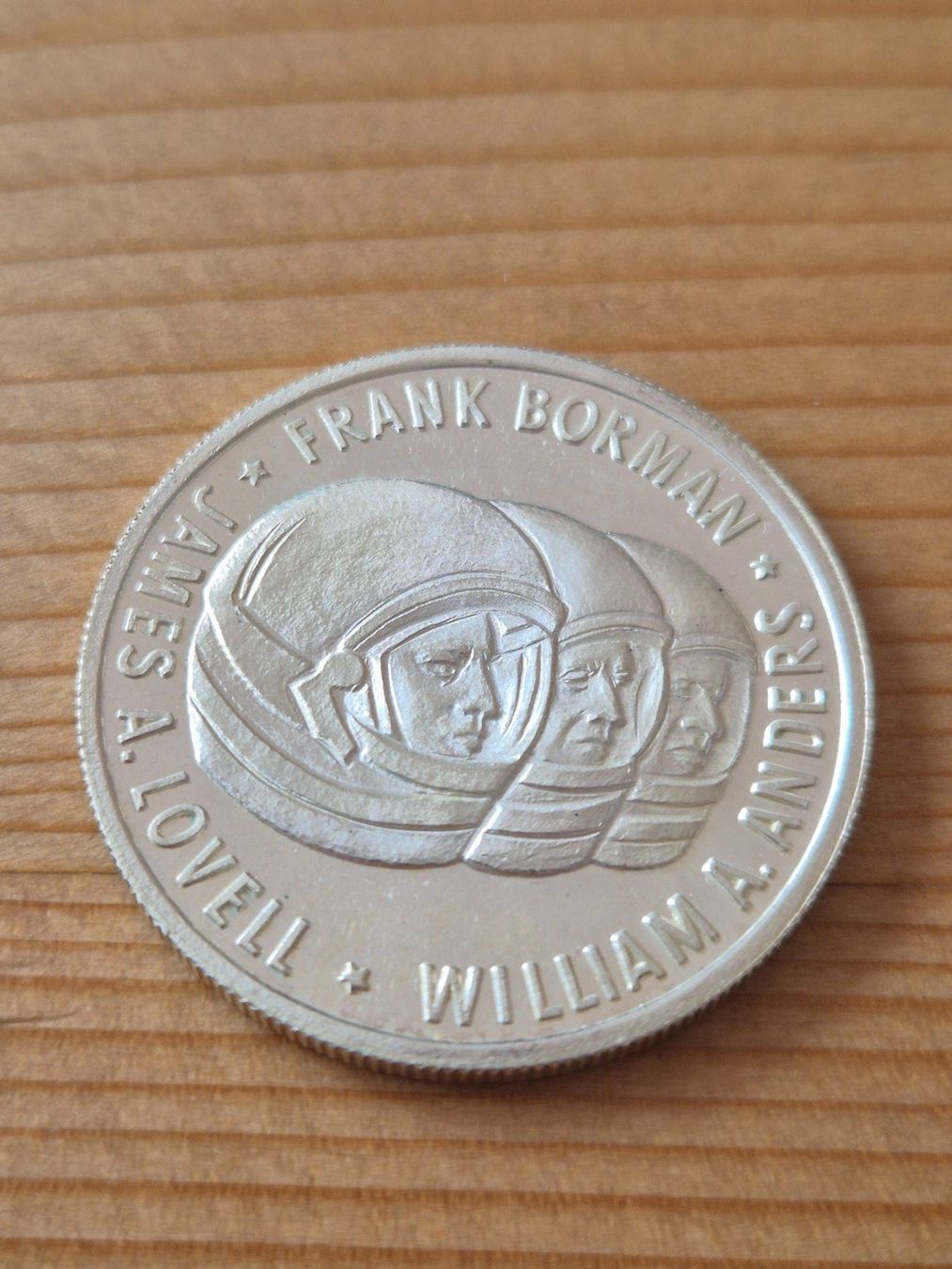 Medaille Apollo 8 1968 Silber 900 15 gr. gem. Bilder (Gebraucht) in ...