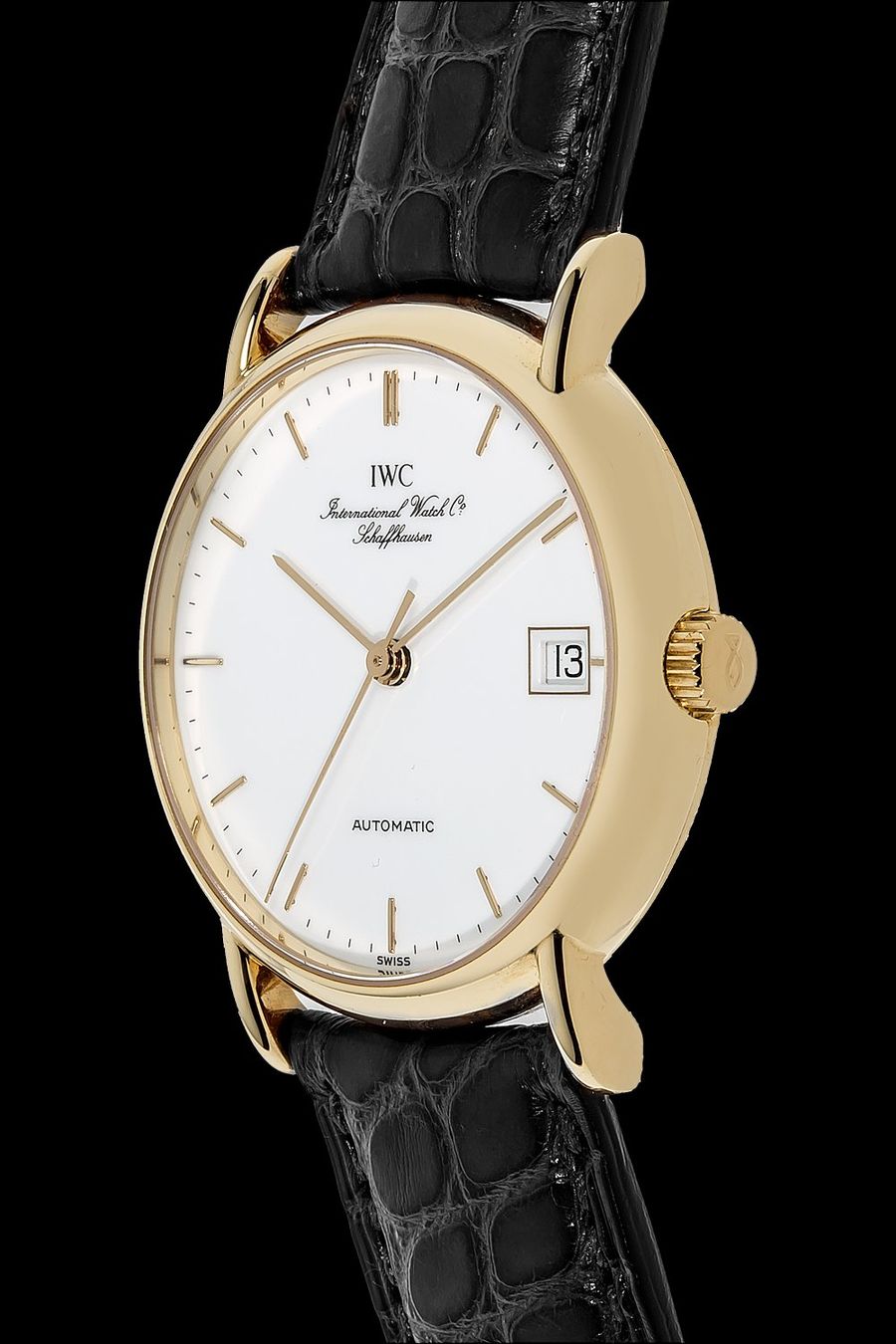 IWC Portofino 18k Gelbgold Automatic 34mm / Vintage Watch (Neu (gemäss ...