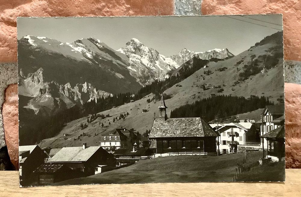 Alte Foto AK - MÜRREN kath. Kapelle - Berner Oberland (Gebraucht) in Root für CHF 1 – mit ...