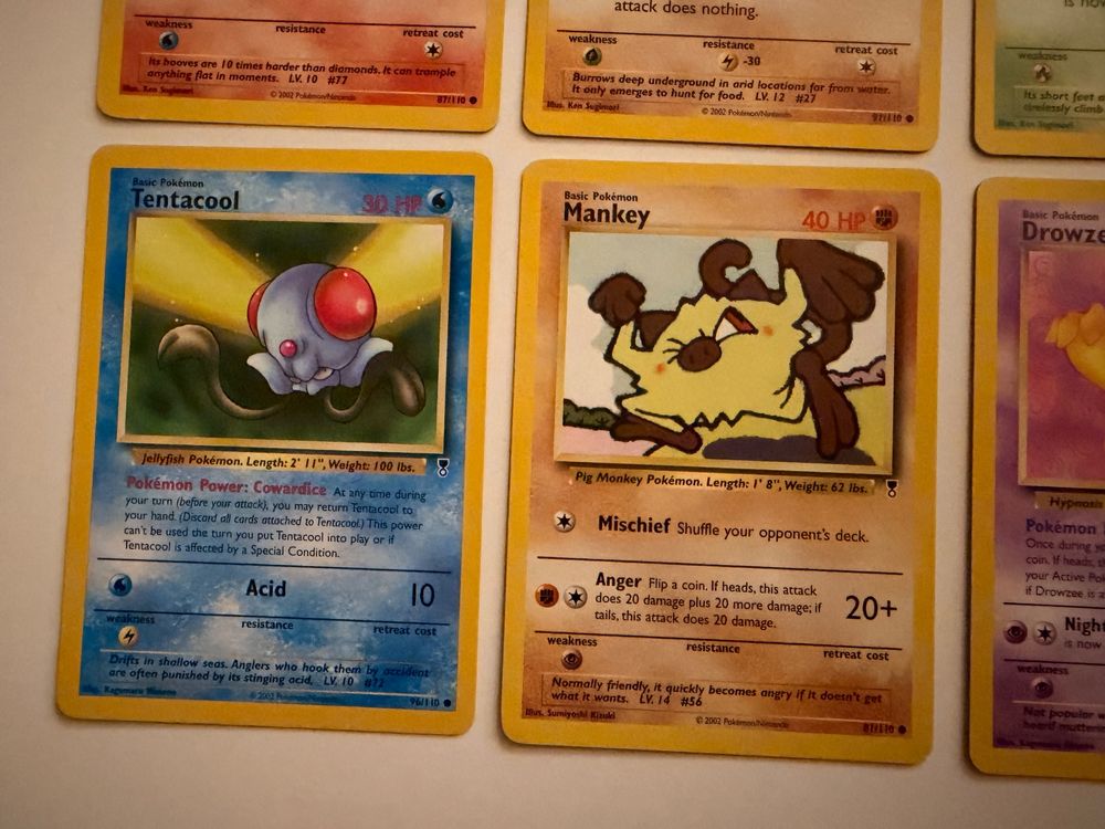Legendary Collection 8 Pokémon Karten Bundle WOTC 2002 (Gebraucht) in ...