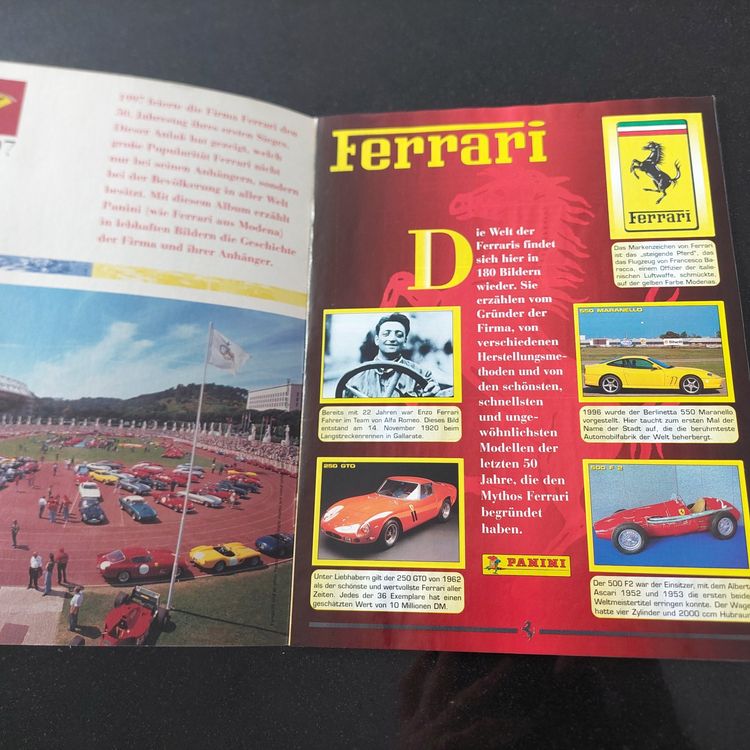FERRARI PANINI ALBUM (KOMPLETT) | Kaufen auf Ricardo