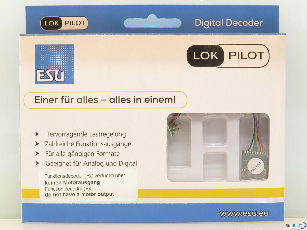 ESU 59210 LokPilot 5 Fx DCC/MM/SX, 8-pin NEM652 | Kaufen auf Ricardo