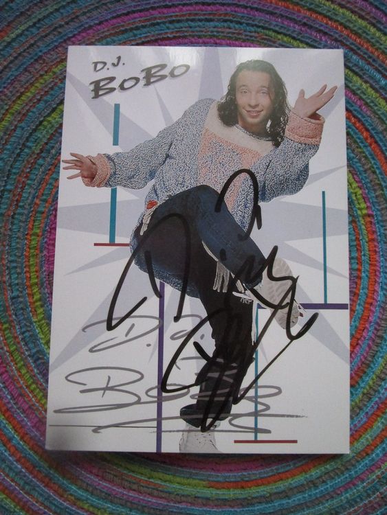 D.J. BOBO HANDSIGNIERTES AUTOGRAMM (Gebraucht) in GUTENSWIL für CHF 12 ...