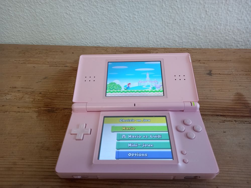 Nintendo DS lite Rosa mit Super Mario bros (Gebraucht) in Prez-vers ...