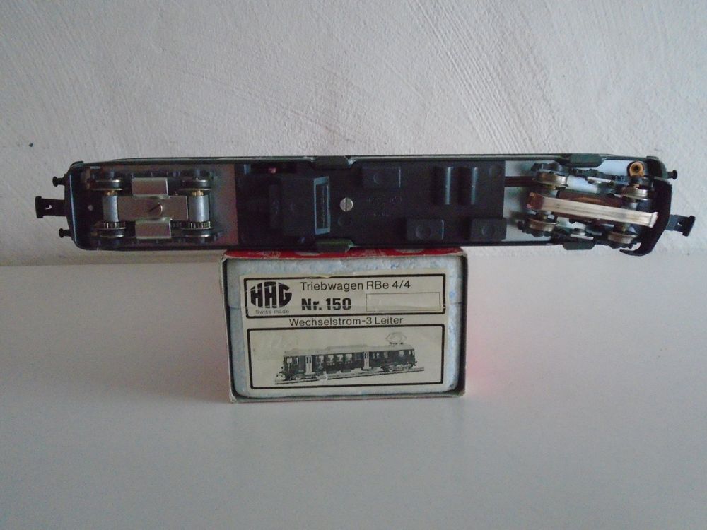 Hag H0: Triebwagen RBe 4/4 grün 1408, Nr. 150, WS, mit OVP (Gebraucht) in St.Gallen für CHF 129 ...