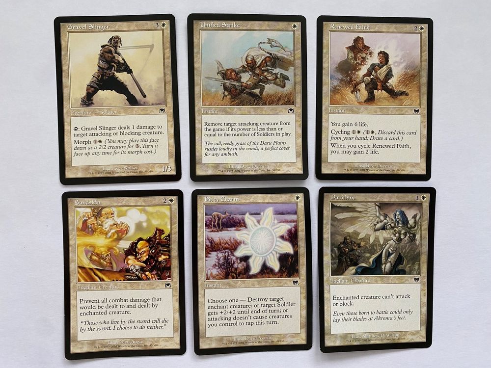 21 (Full Set) Onslaught Common White Cards | Kaufen auf Ricardo