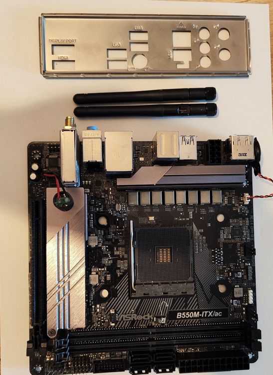 ASRock B550M-ITX/ac Mainboard - Mini-ITX - AMD AM4 Sockel! (Gebraucht ...