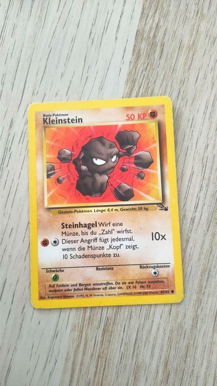 Kleinstein - Fossil - Pokemon | Kaufen auf Ricardo