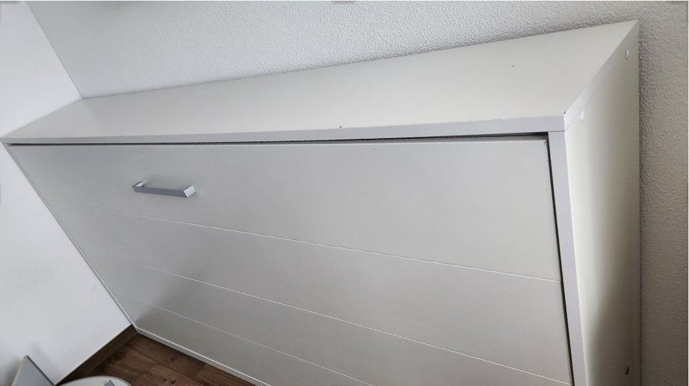 Schrankbett / Klappbett weiss für Matratze 90x200 (Gebraucht) in Zürich für CHF 250 – nur ...