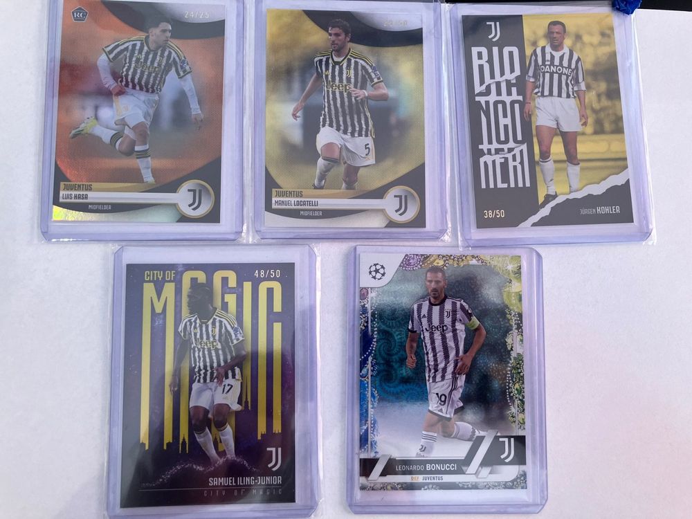 5 Cards Juventus Turin Juve Fussball limitiert nummeriert | Kaufen auf ...