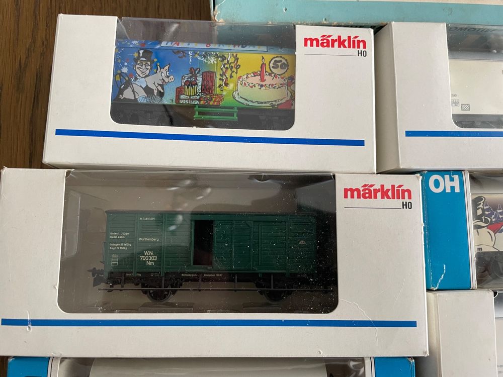 Märklin HO Lok mit 9 Güterwagen (Gebraucht) in Rorschach für CHF 110 ...