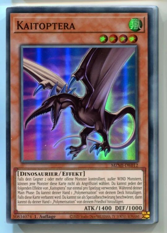 Yu-Gi-Oh! Kaitoptera Super Rare MZMI-DE012 (Neu und originalverpackt ...