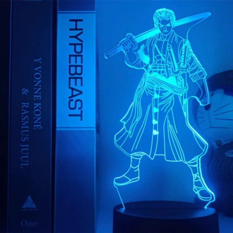Anime 3D Led Lampe 16 Farben - Zoro | Kaufen auf Ricardo