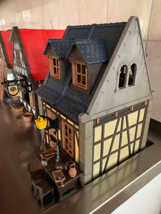 Playmobil Mittelalter Fachwerk Ritter Häuser 3 Stück | Kaufen auf Ricardo