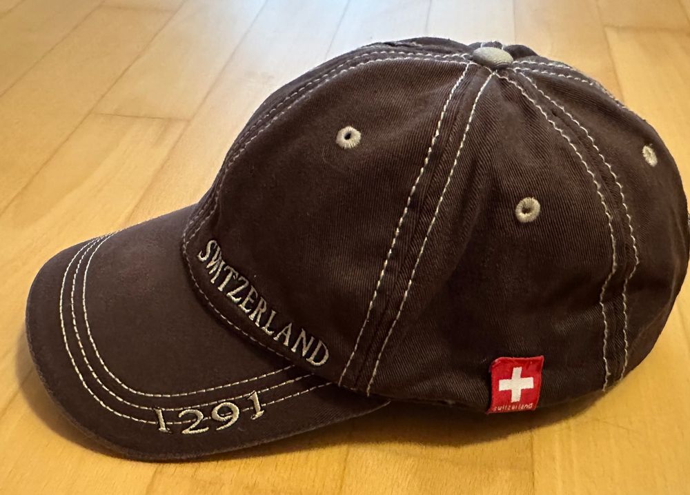 Cap / Hut Switzerland mit Schweizerkreuz und Stickerei braun | Kaufen ...