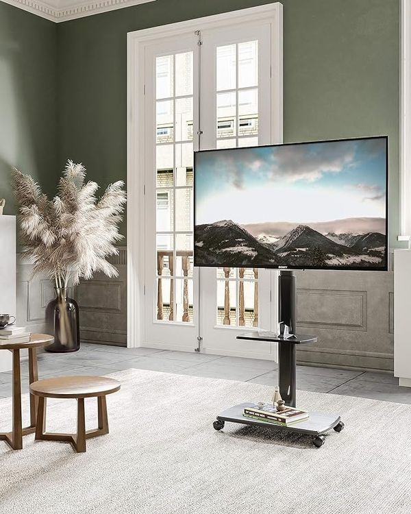 Universal TV Ständer Rollen 32-65 Zoll Fernseher 2 Ablagen (Neu und ...