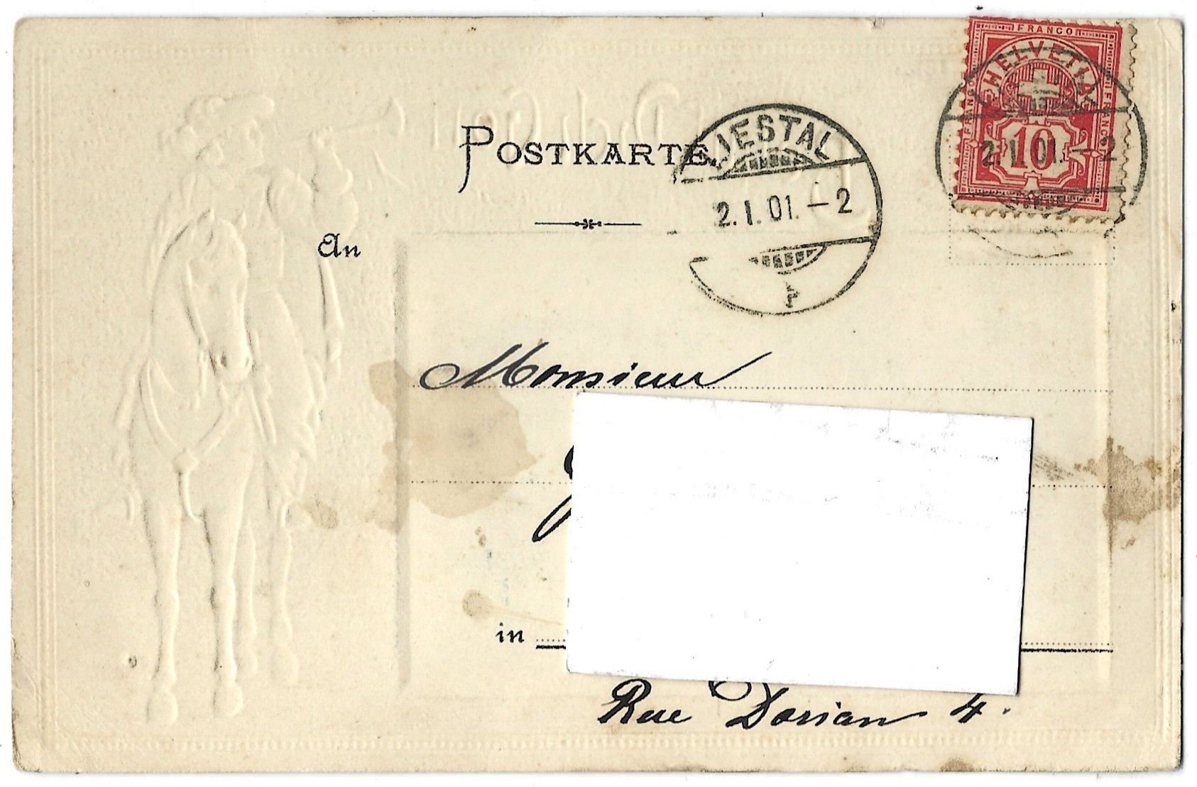 Liestal, oberes Thor mit Trompeter auf Pferd (Gebraucht) in Bütschwil ...