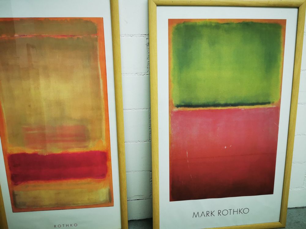 Mark Rothko grosses Bild unter Glas im Holzrahmen (Gebraucht) in ...