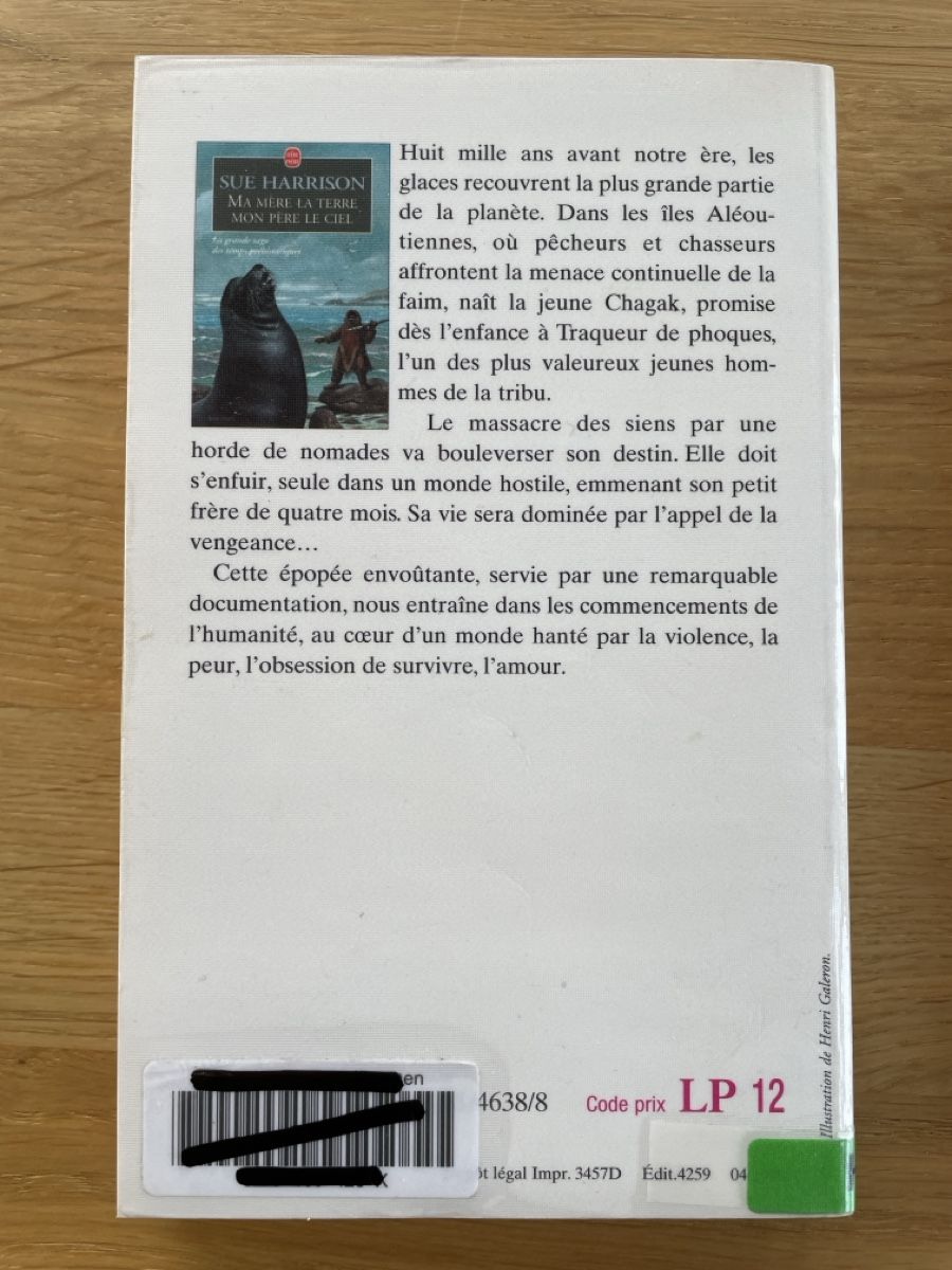 Sue Harrison Trilogie: Ma Mère, Ma Soeur, Mon Frère! (D'occasion) à ...