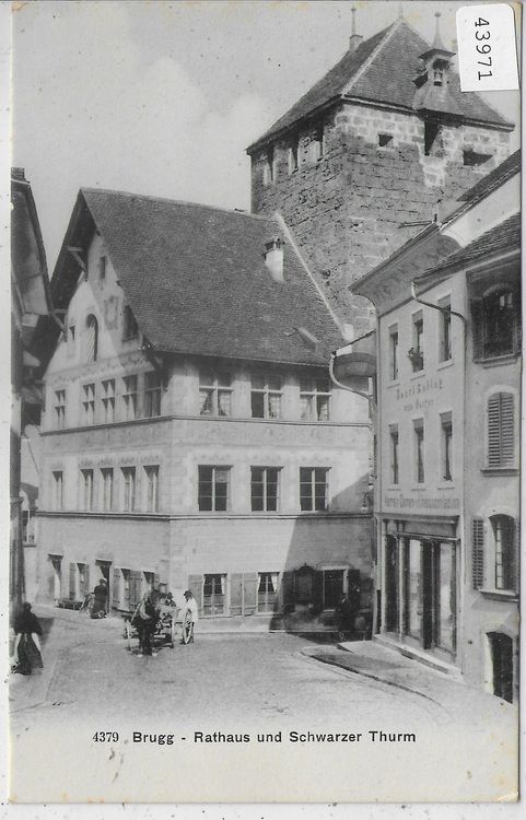 Brugg - Rathaus und Schwarzer Turm (Gebraucht) in Ettingen für CHF 5 – mit Lieferung auf Ricardo ...