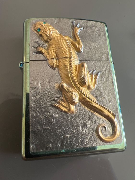 Zippo - limited Edition - golden Lizard - 0078/1000 (Neu (gemäss ...