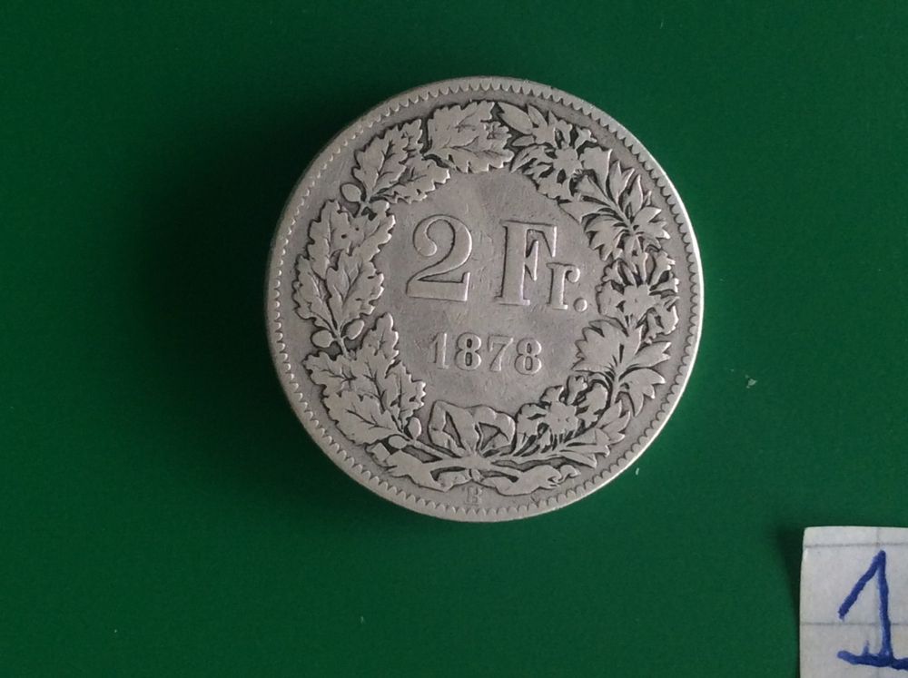 2 francs 1878 Rare (D'occasion) à Genève pour CHF 18 – avec livraison ...