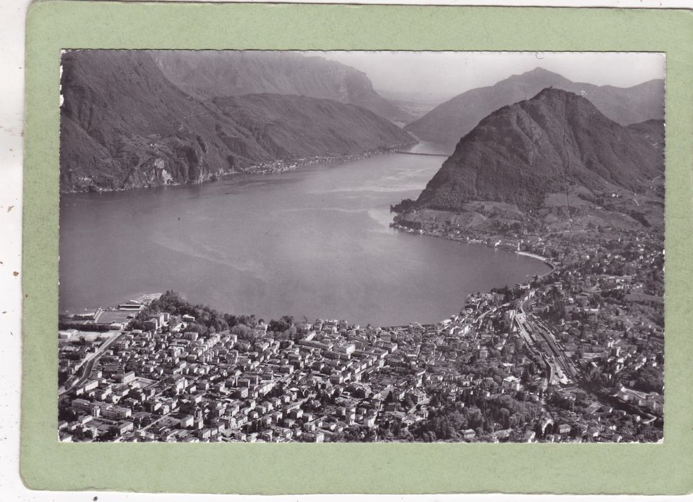 Lugano col Monte S. Salvatore Veduta aerea 1960 | Kaufen auf Ricardo