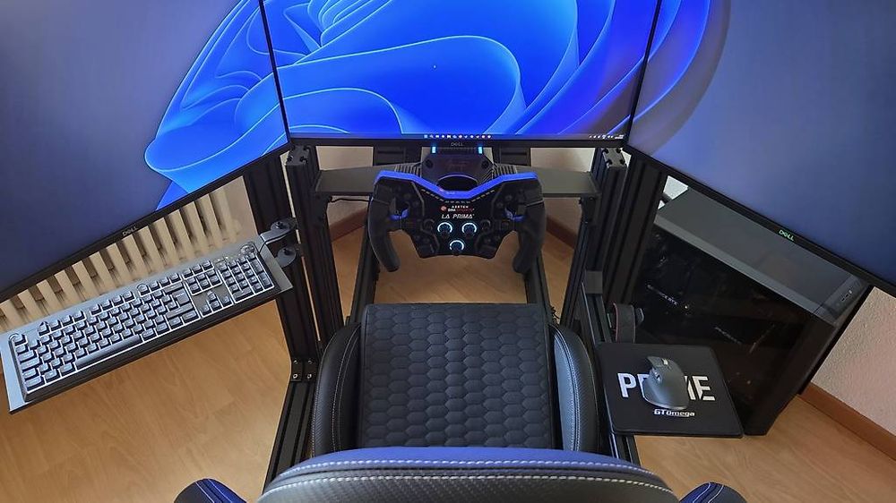 Simracing Rig Triple Screen & Asetek 27 NM (Neu (gemäss Beschreibung ...