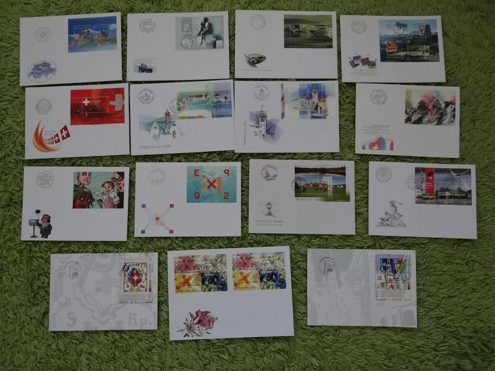 15 FDC mit Blöcken ab CHF 1.-- (Gebraucht) in Kriens für CHF 10 – mit ...