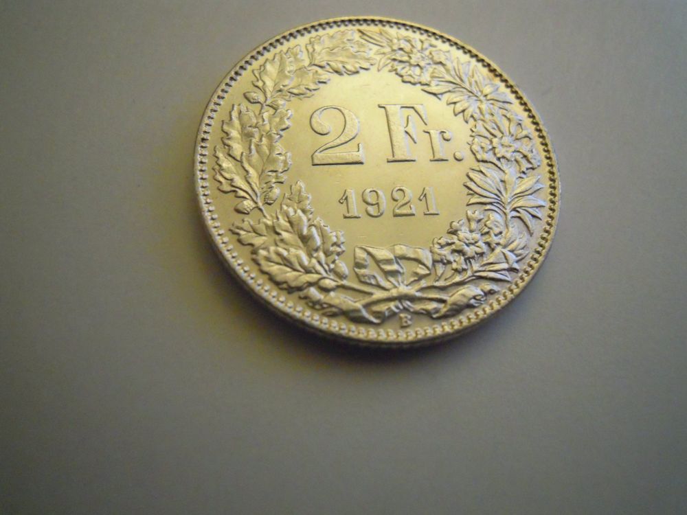 2 Fr. 1921 unz/stgl Prachtsstück (Neu (gemäss Beschreibung)) in Kriegstetten für CHF 47.5 – mit ...