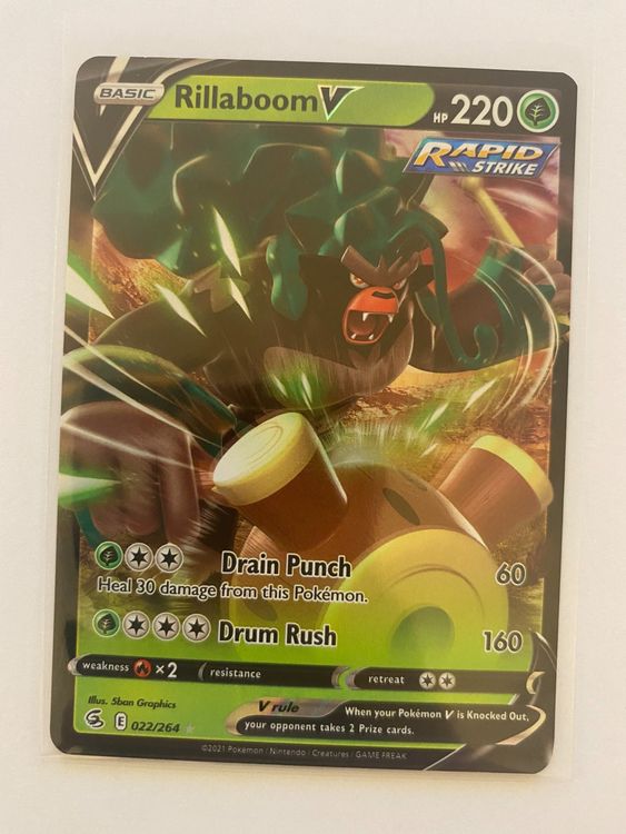 Pokemon Rillaboom V 022/264 Fusion Strike EN | Kaufen auf Ricardo