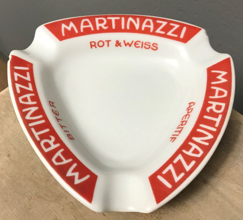 Aschenbecher MARTINAZZI Langenthal Porzellan 63 Werbung alt (Gebraucht ...