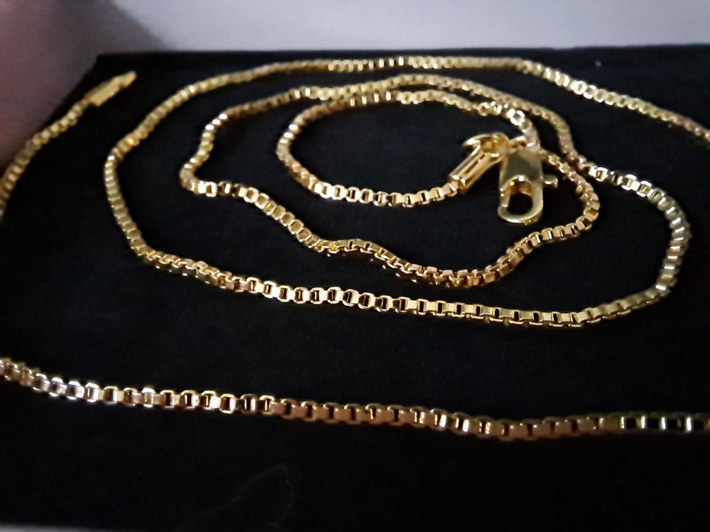 Chainette plaqué or 18k | Kaufen auf Ricardo