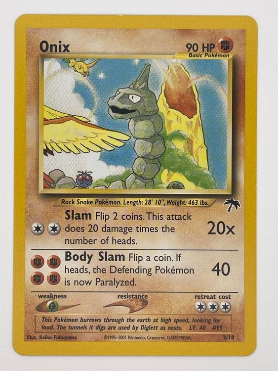 Onix 3/18 Pokémon Southern Island Promo ab 1.- (Neu (gemäss ...