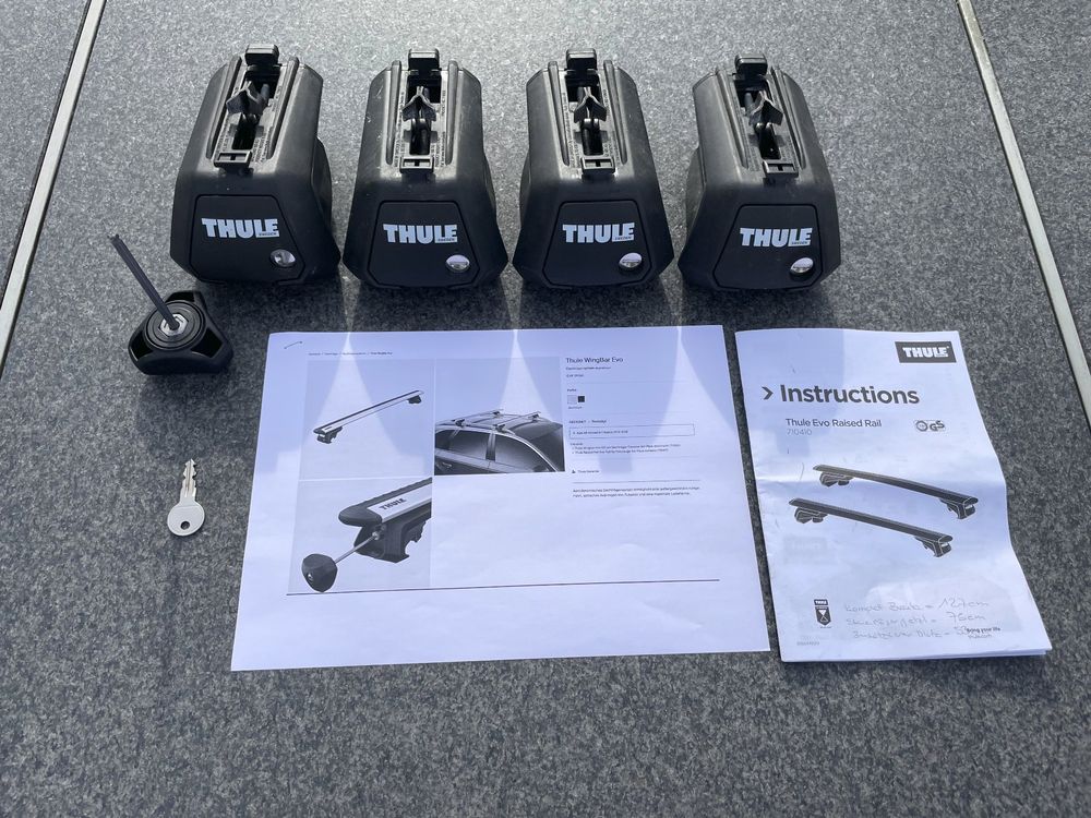 Thule Raised Rail Evo Fuss fahrzeug 4er-Pack SW 710410 | Kaufen auf Ricardo